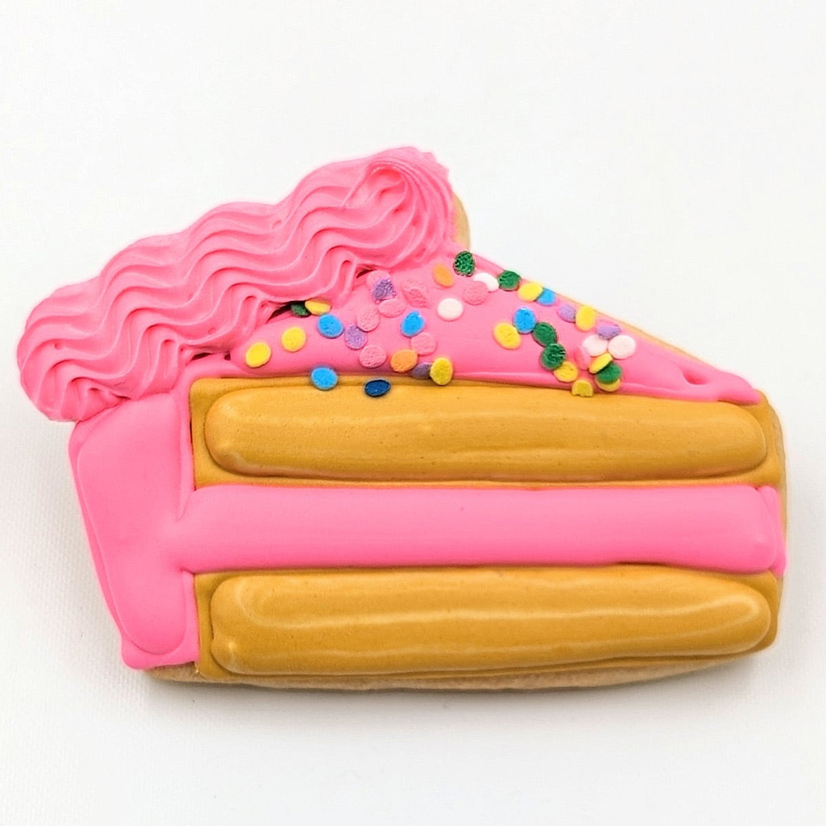 Cake Slice Cookie - Pink – Deerfields Bakery