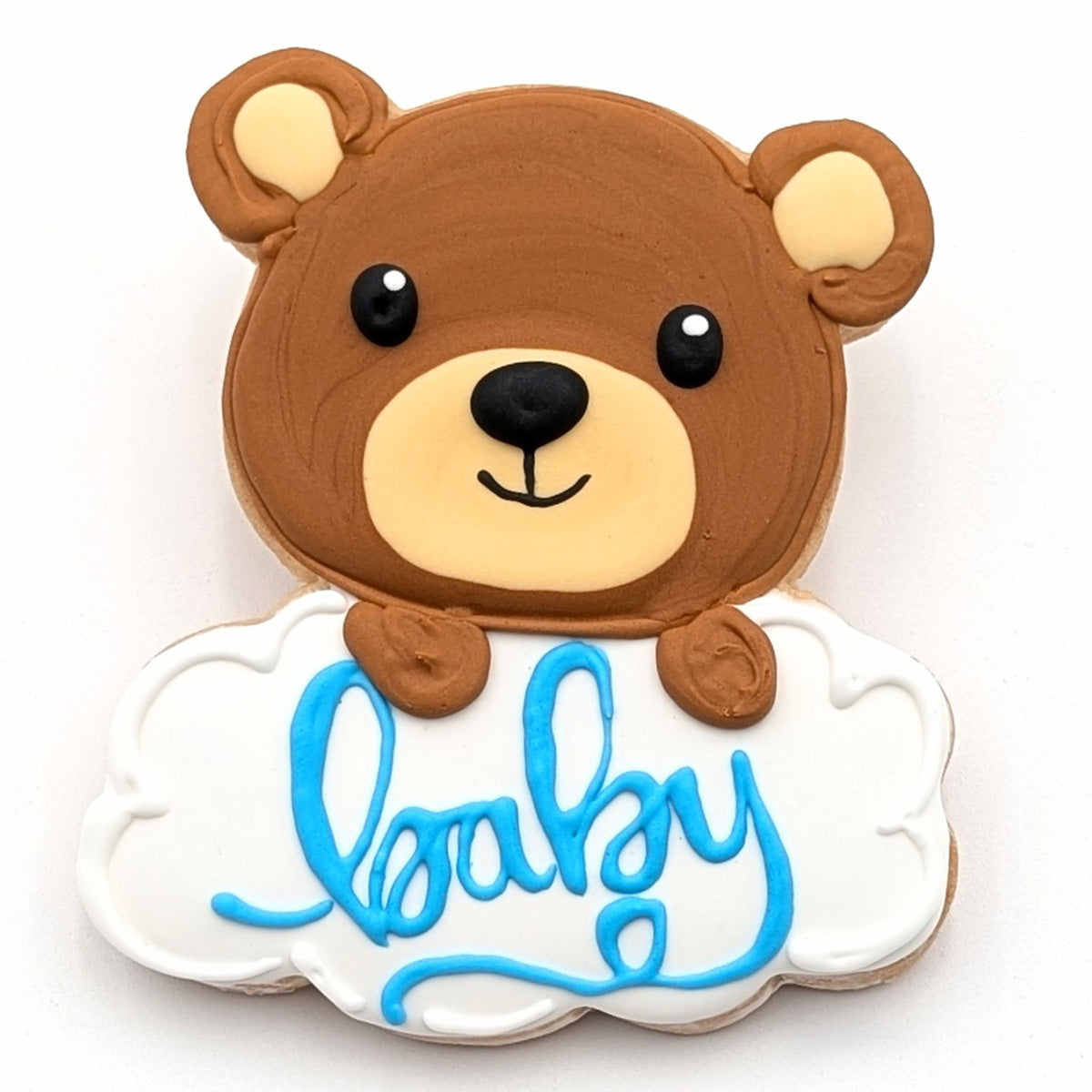 Bear with Blue Baby Cookie – Deerfields Bakery