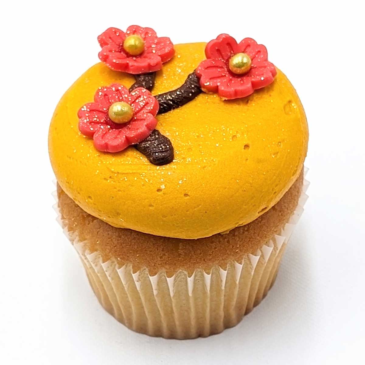 Flower Blossoms Medium Cupcake – Deerfields Bakery