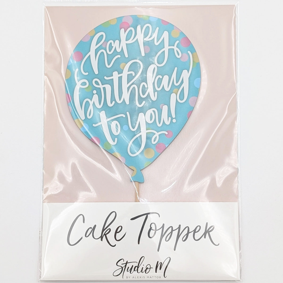 Topper - Happy Birthday Balloon – Deerfields Bakery