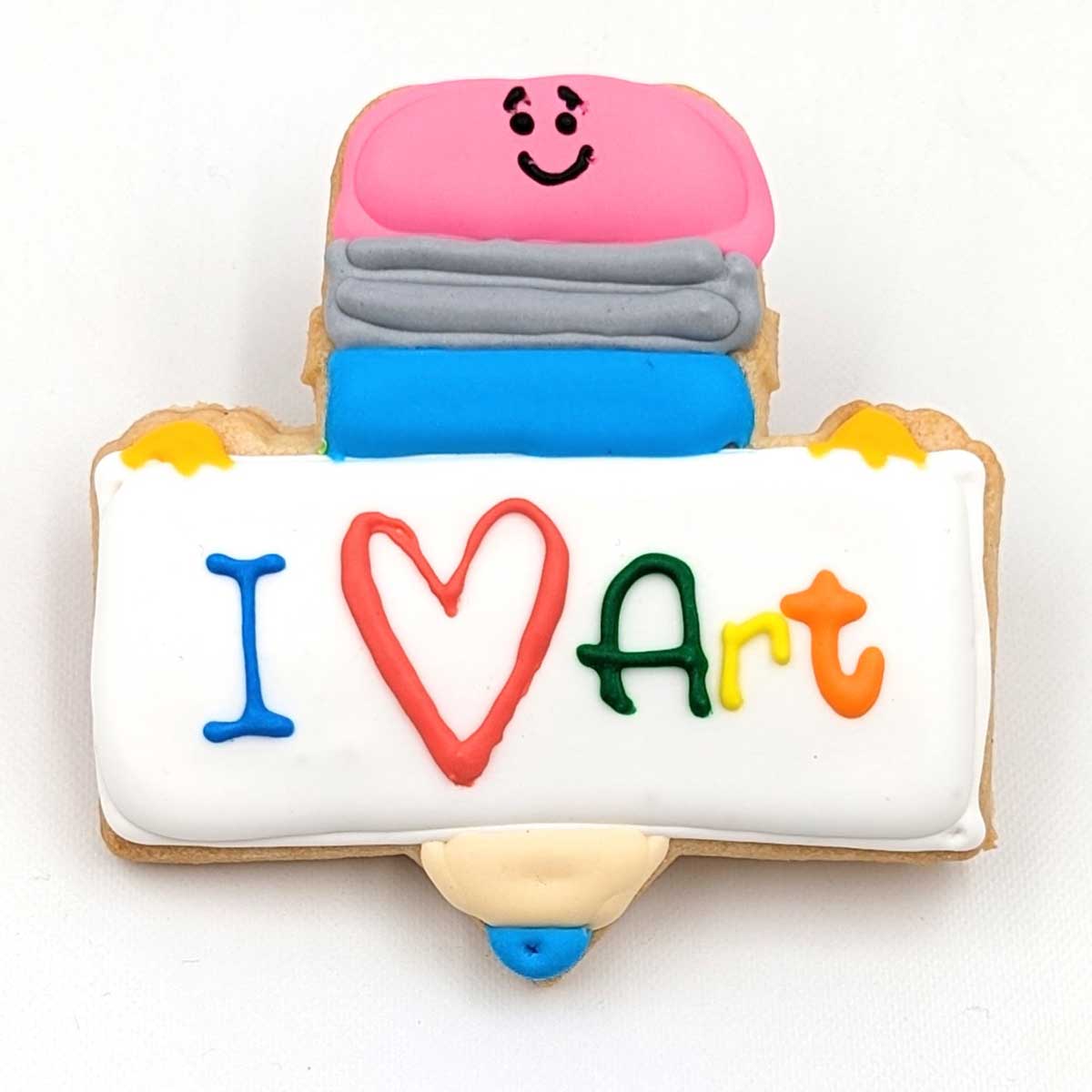 I Love Art Pencil Cookie – Deerfields Bakery