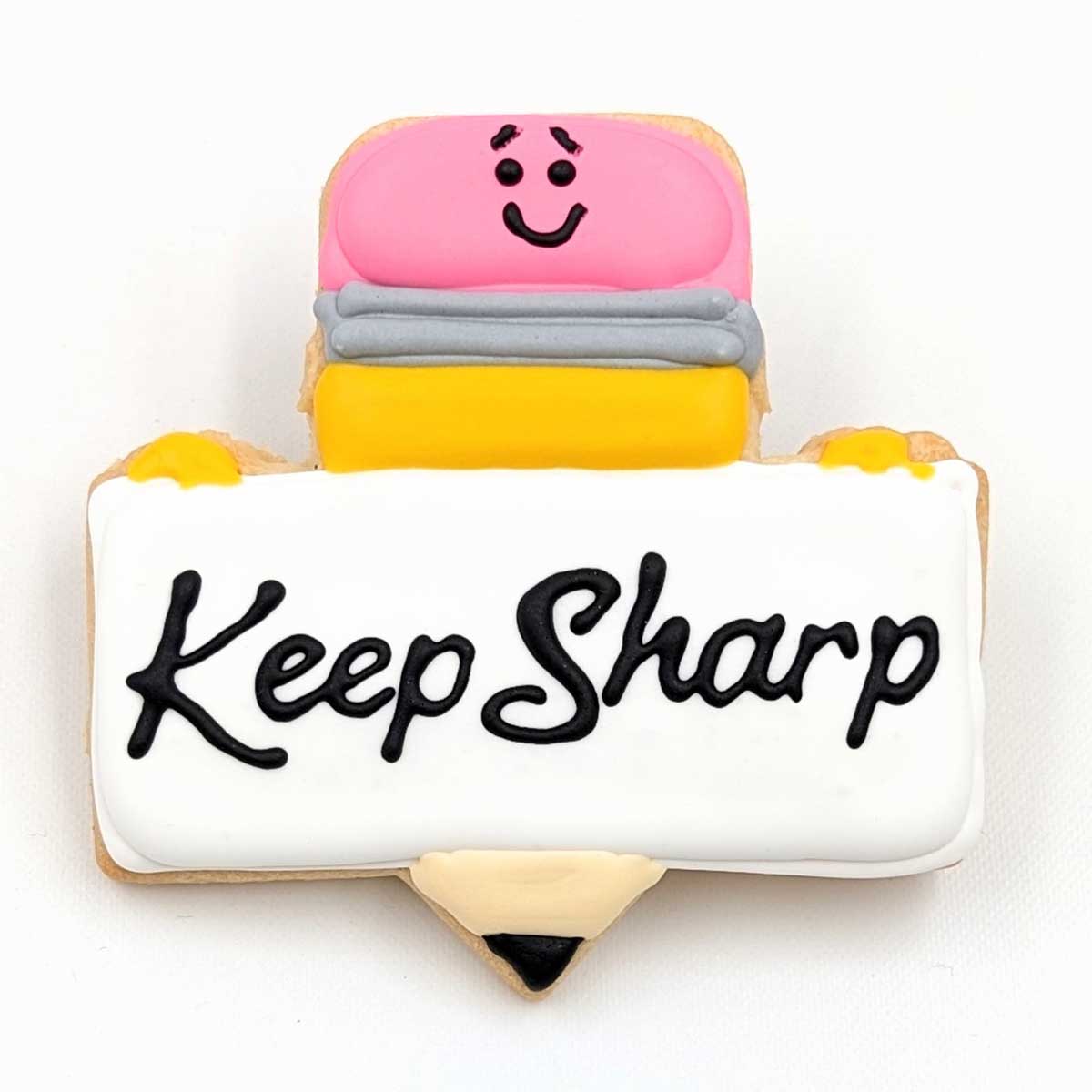 Keep Sharp Pencil Cookie – Deerfields Bakery