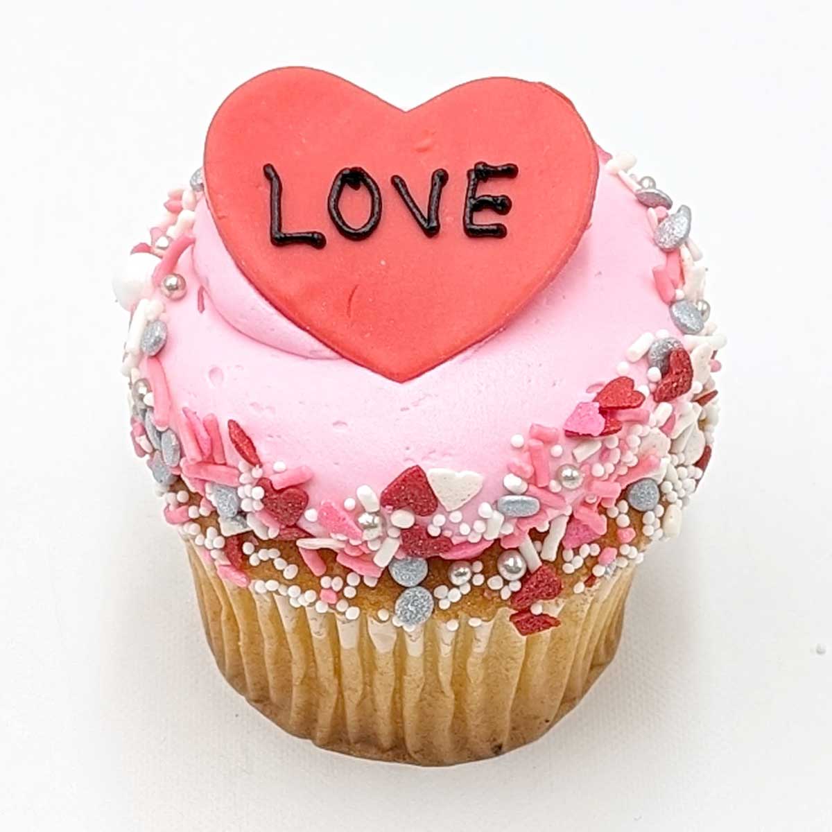 Medium Heart Cupcake - Love – Deerfields Bakery