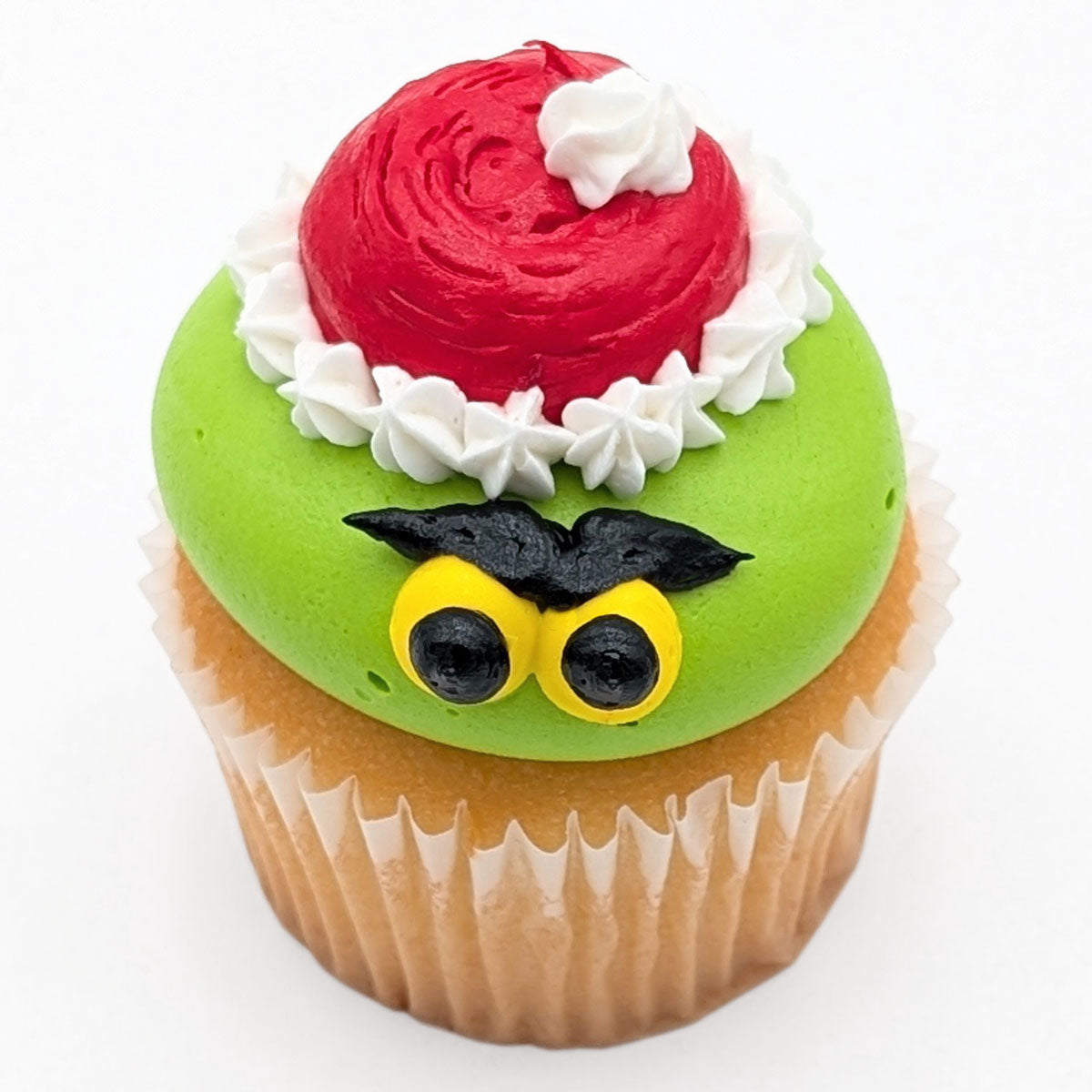 Medium Cupcake: Grinch Face – Deerfields Bakery
