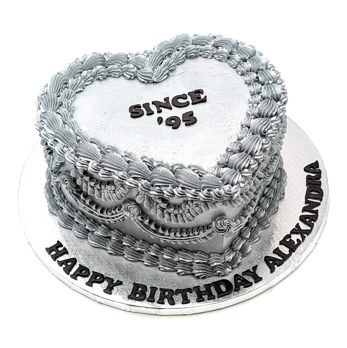 Metallic Heart – Deerfields Bakery