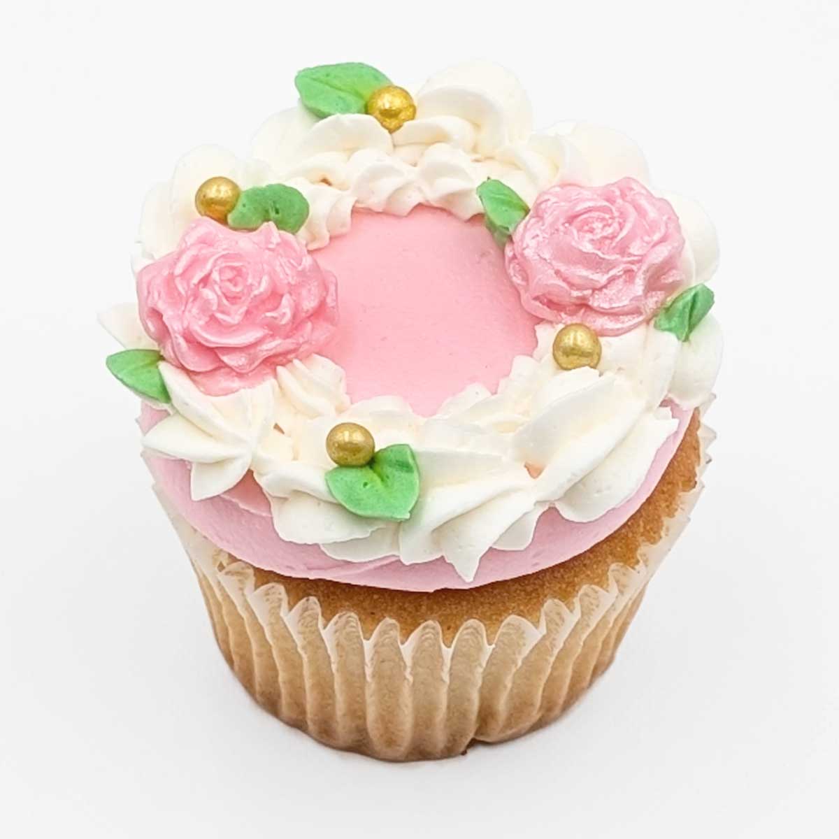 Vintage Rose Medium Cupcake – Deerfields Bakery