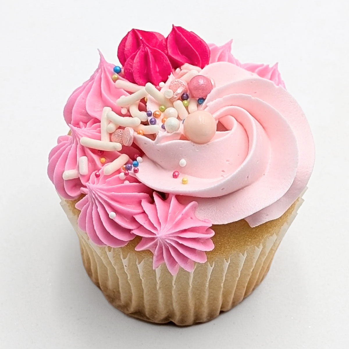 Pink Party Medium Cupcake – Deerfields Bakery