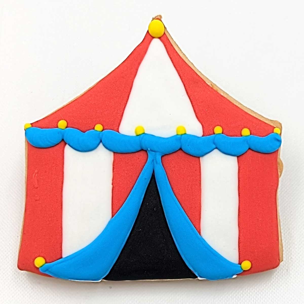 Circus Tent Cookie - Red – Deerfields Bakery