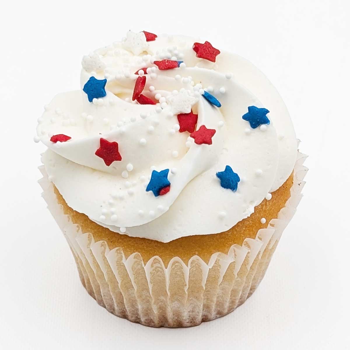Star Sprinkled Medium Cupcake – Deerfields Bakery
