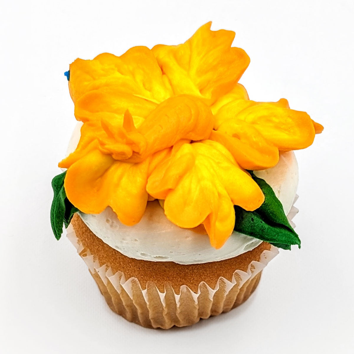 Hibiscus Medium Cupcake - Yellow – Deerfields Bakery