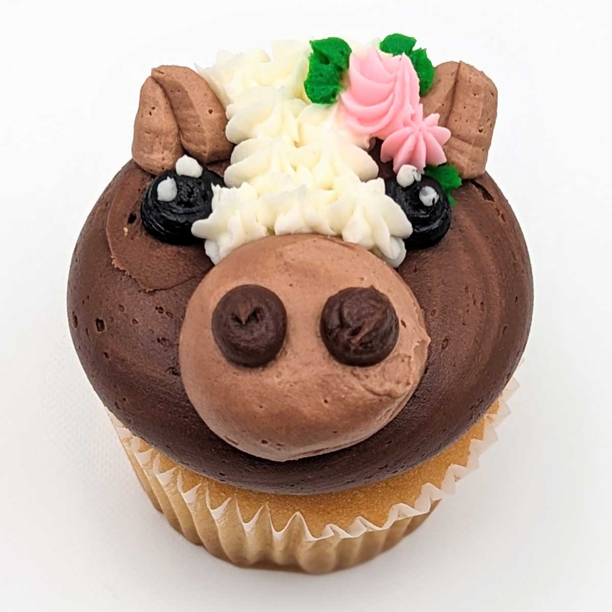 Horse Face Medium Cupcake – Deerfields Bakery