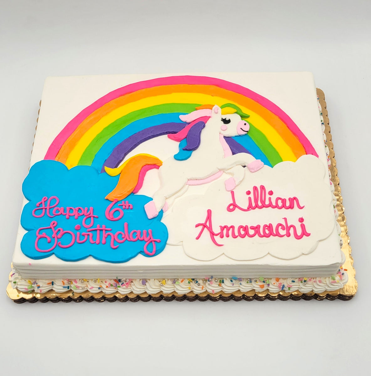 Unicorn And Rainbow – Deerfields Bakery