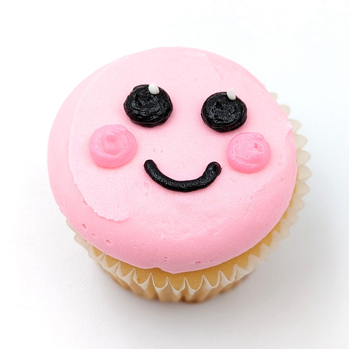 Cute Happy Face: Pink – Deerfields Bakery