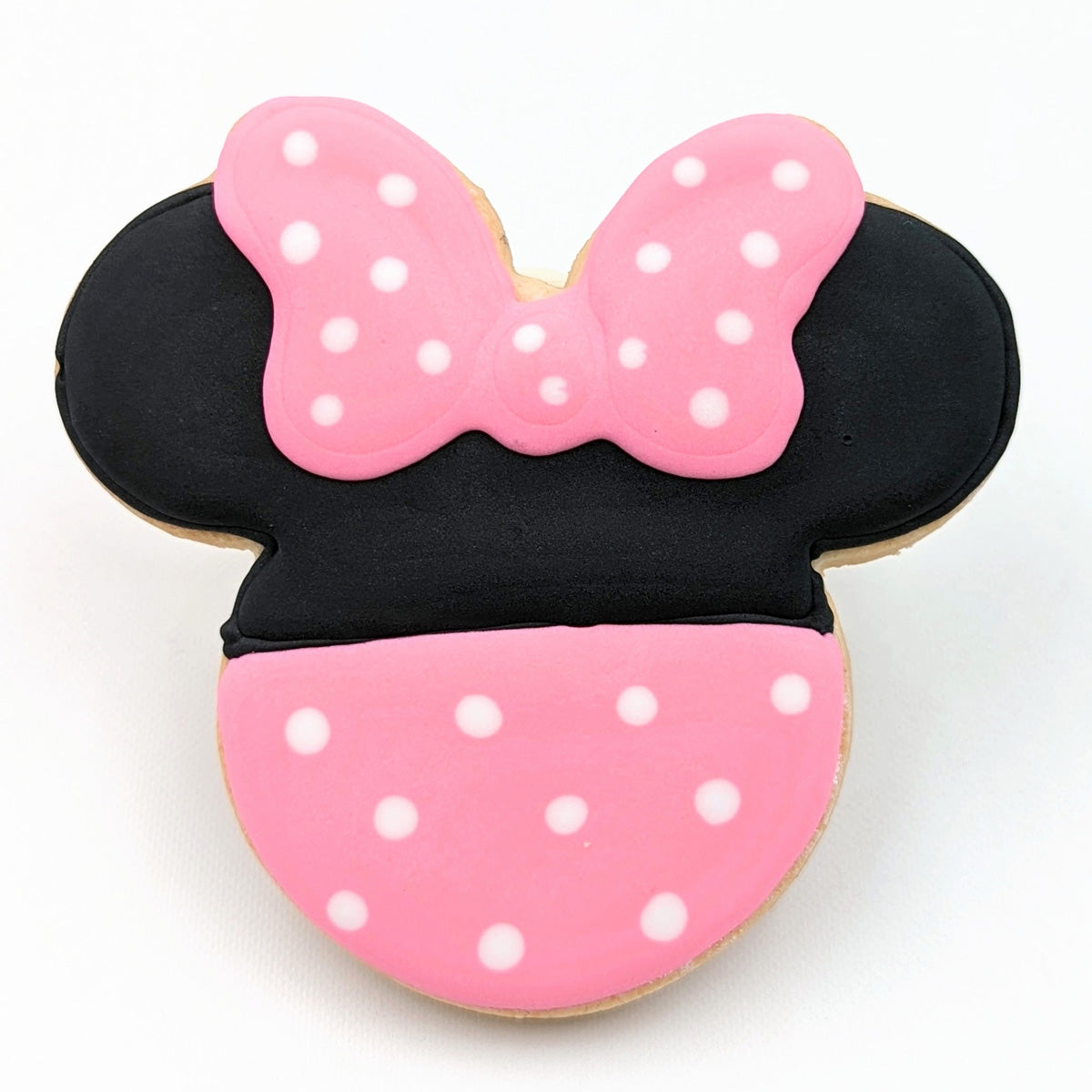 Minnie Shaped Cookie - Pink – Deerfields Bakery
