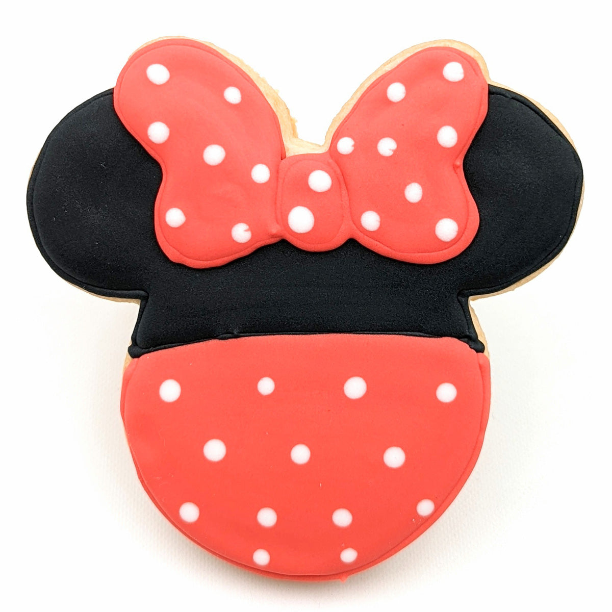 Minnie Shape Cookie - Red – Deerfields Bakery