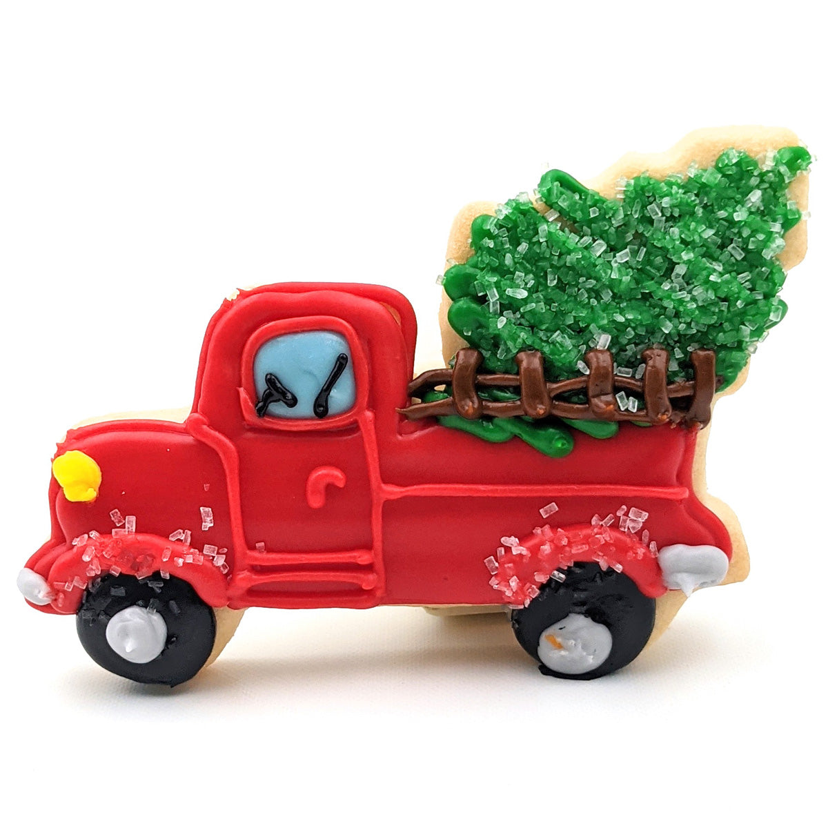 Christmas Tree Harvest Truck Cookie – Deerfields Bakery