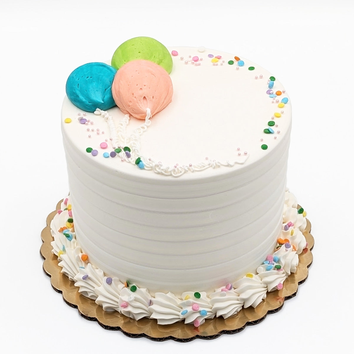 Birthday Cake - Buttercream and Balloons – Deerfields Bakery