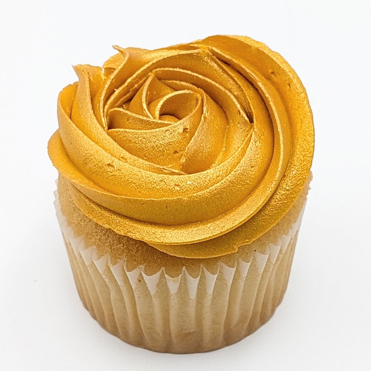 Gold Shimmer Medium Cupcake – Deerfields Bakery