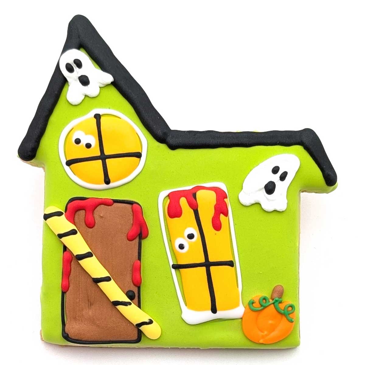 Green Haunted House Cookie – Deerfields Bakery