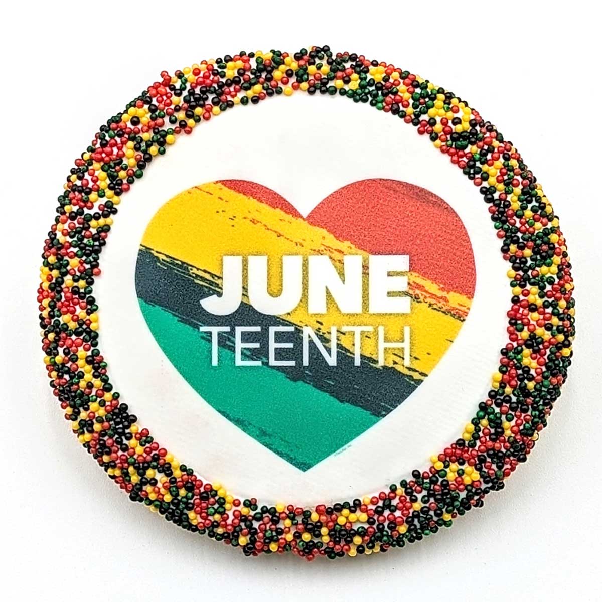 Juneteenth Heart Portrait Cookie – Deerfields Bakery