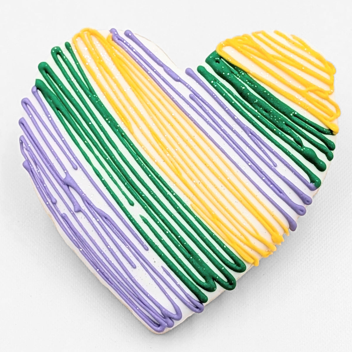 Mardi Gras Heart Cookie – Deerfields Bakery