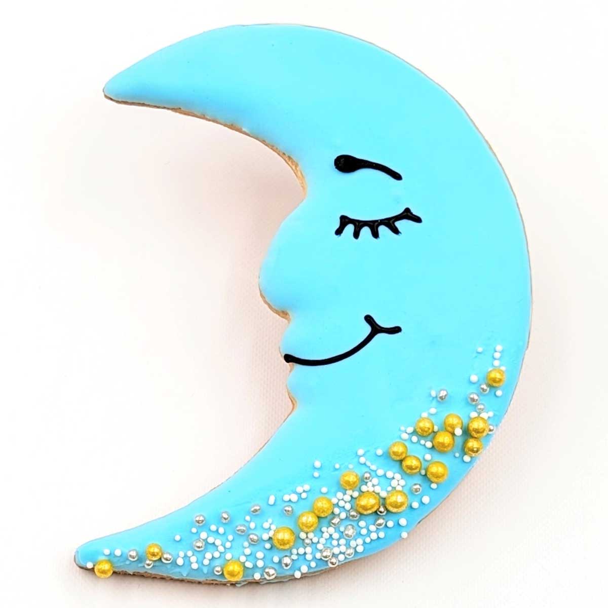 Moon Sleeping Blue Local Deerfield's Bakery Baby shower nursery rhyme ...