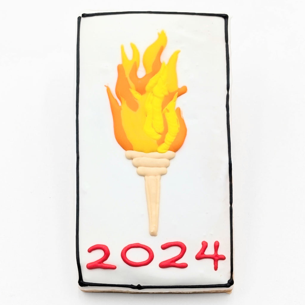 Olympic Torch Outline Clipart Torch Is A Classic Form. Olympic Flame.