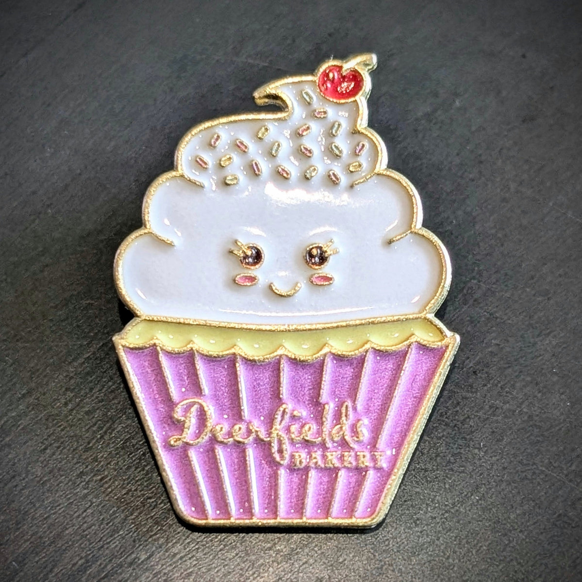 Cupcake Enamel Pin – Deerfields Bakery