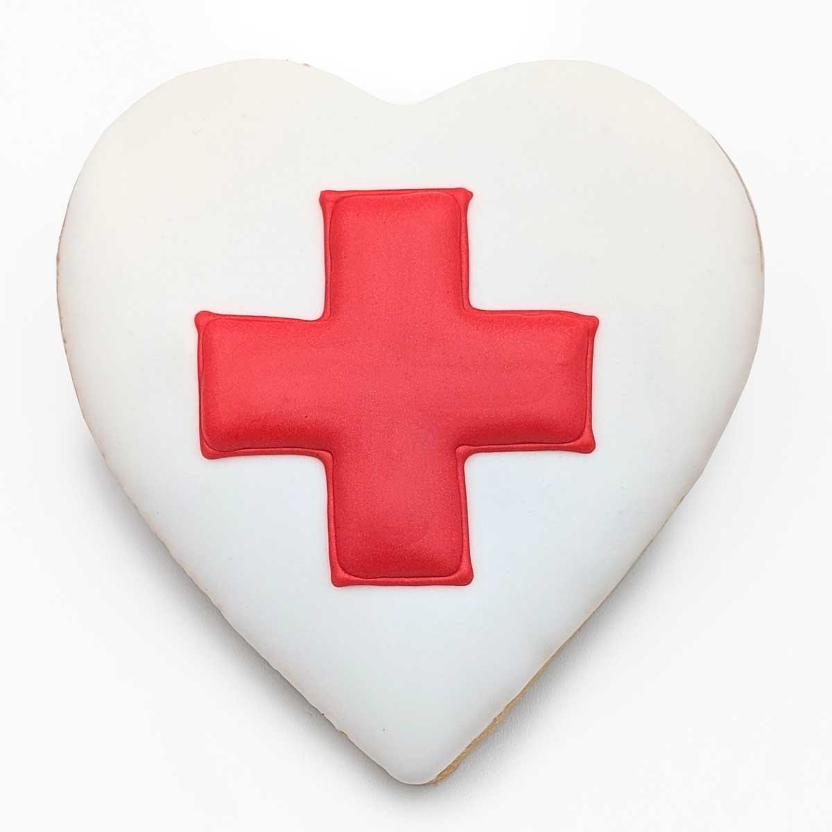 Red Cross Heart Cookie – Deerfields Bakery