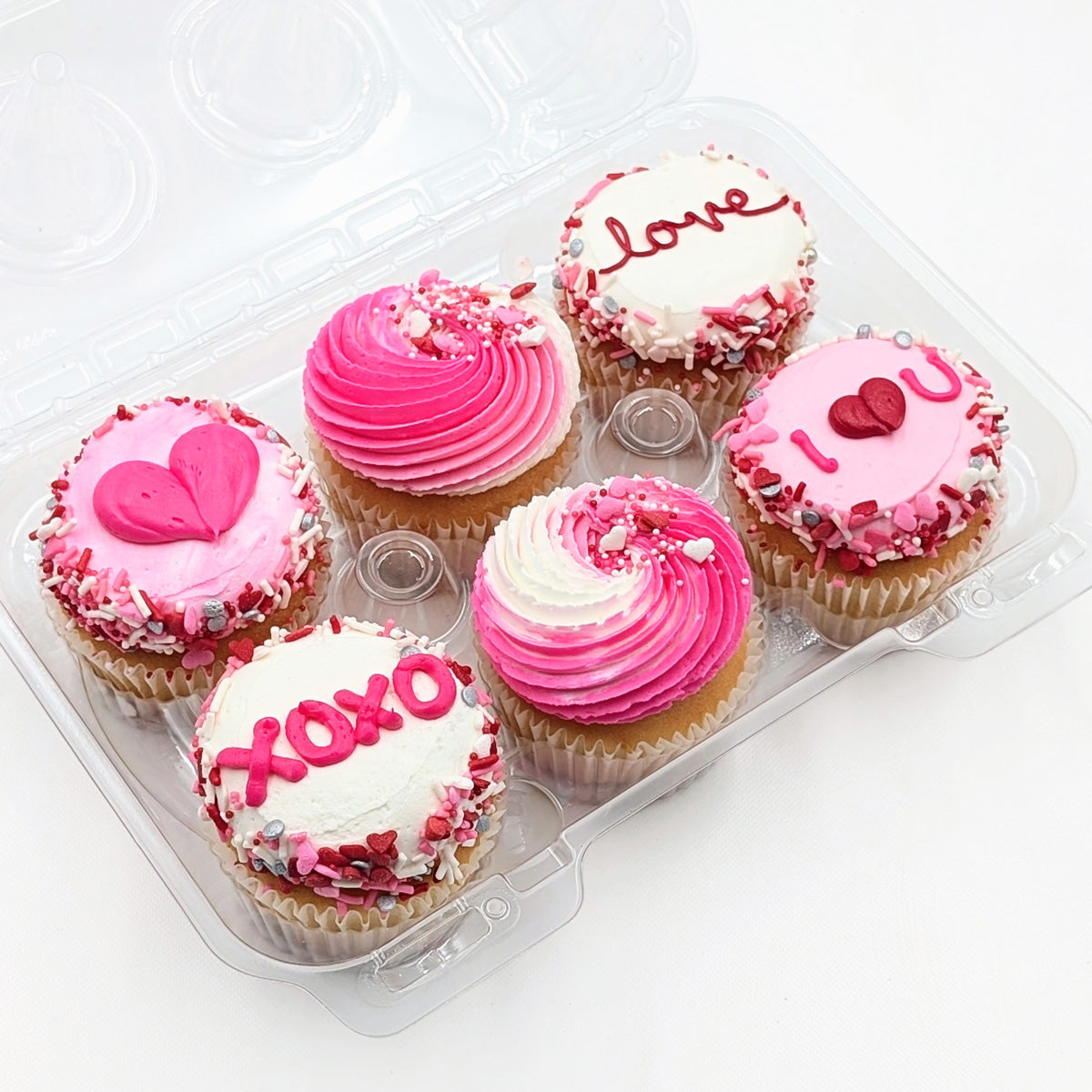 Valentine Cupcake 6 Pack – Deerfields Bakery