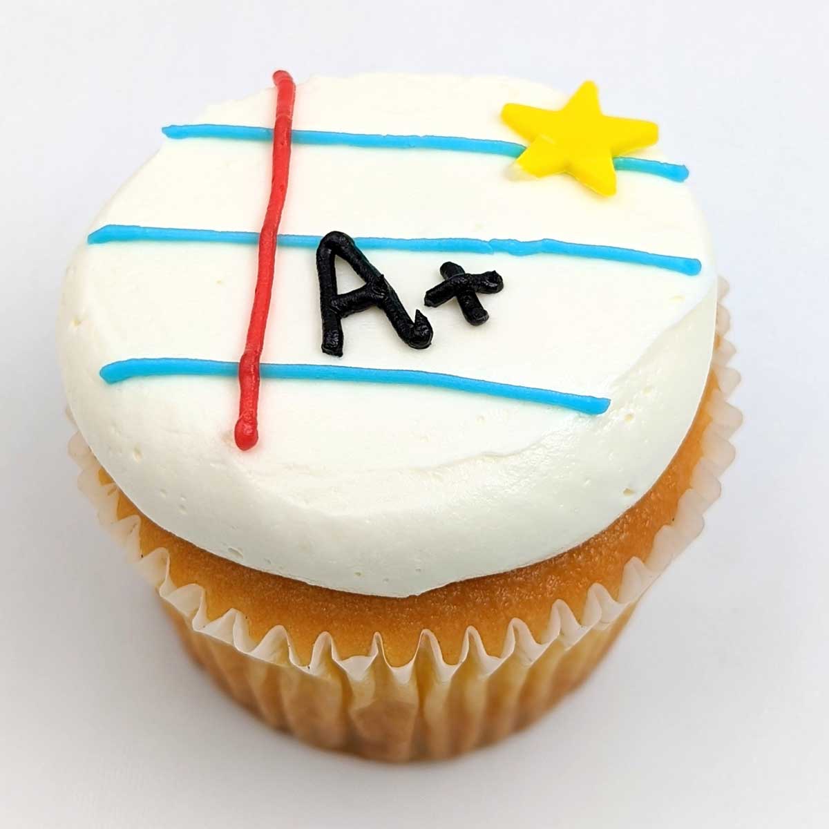 Large Cupcake: A+ Ruled Paper – Deerfields Bakery
