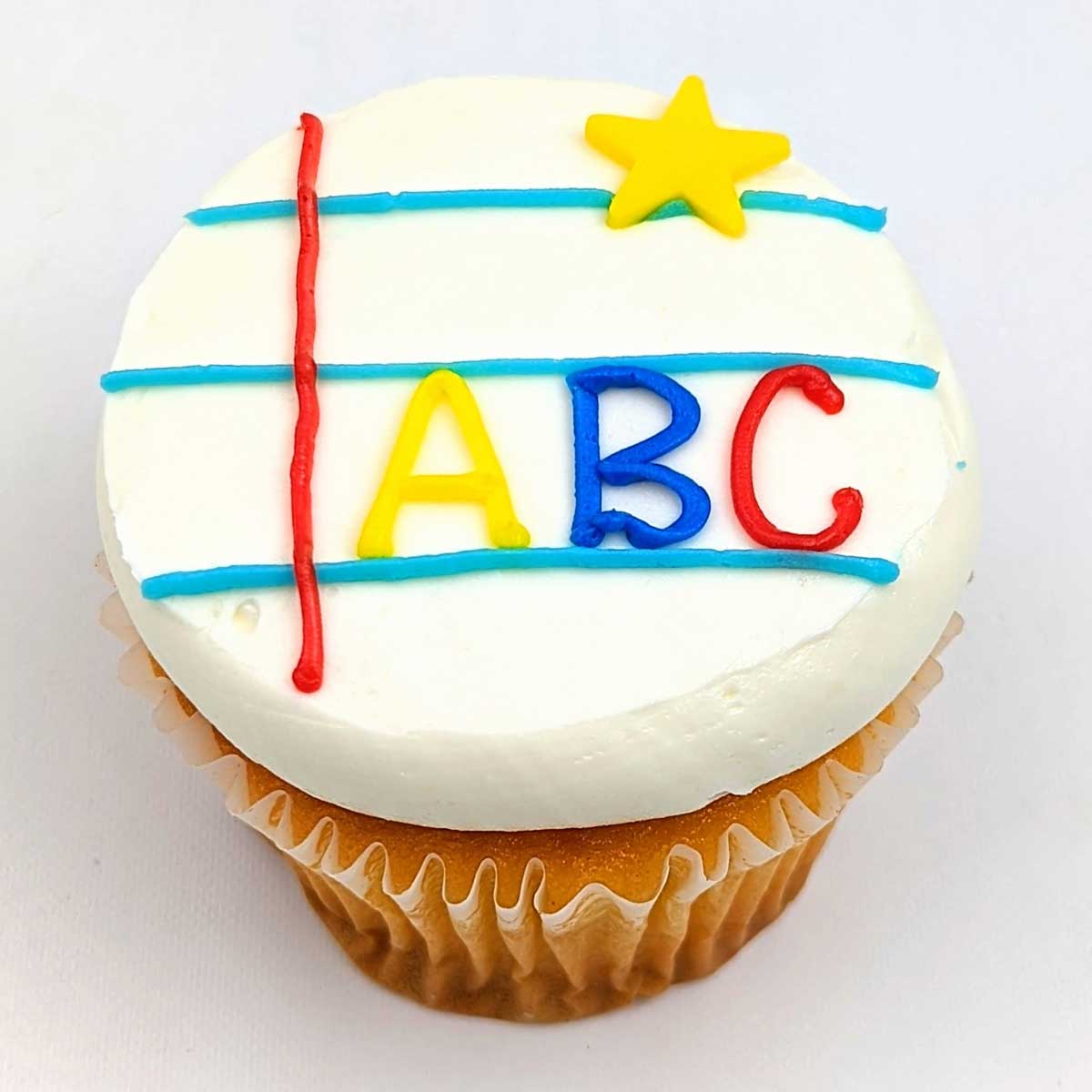 Large Cupcake: ABC Ruled Paper – Deerfields Bakery