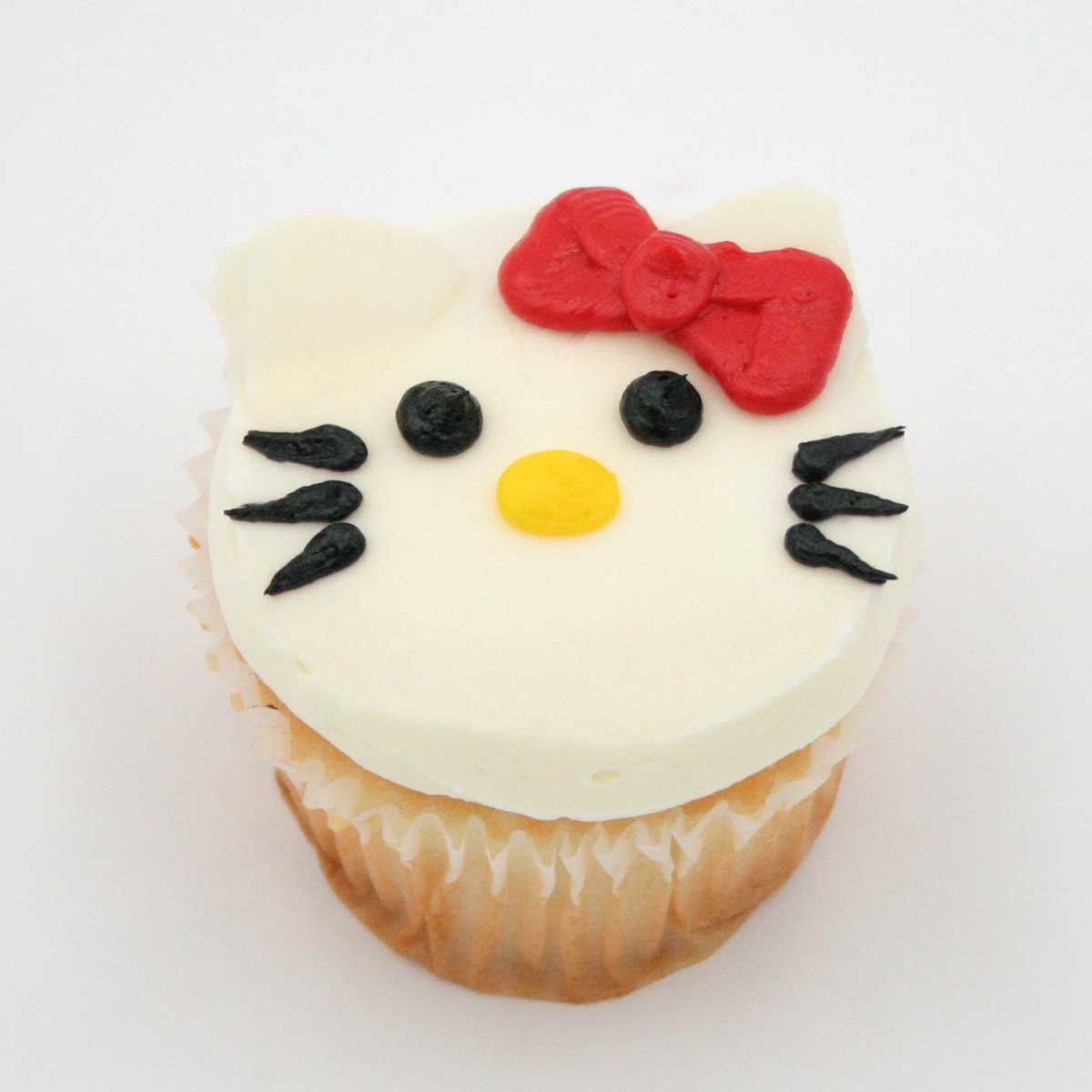 Kitty Cupcake Local Deerfield's Bakery Decorated Cupcakes hello kitty ...