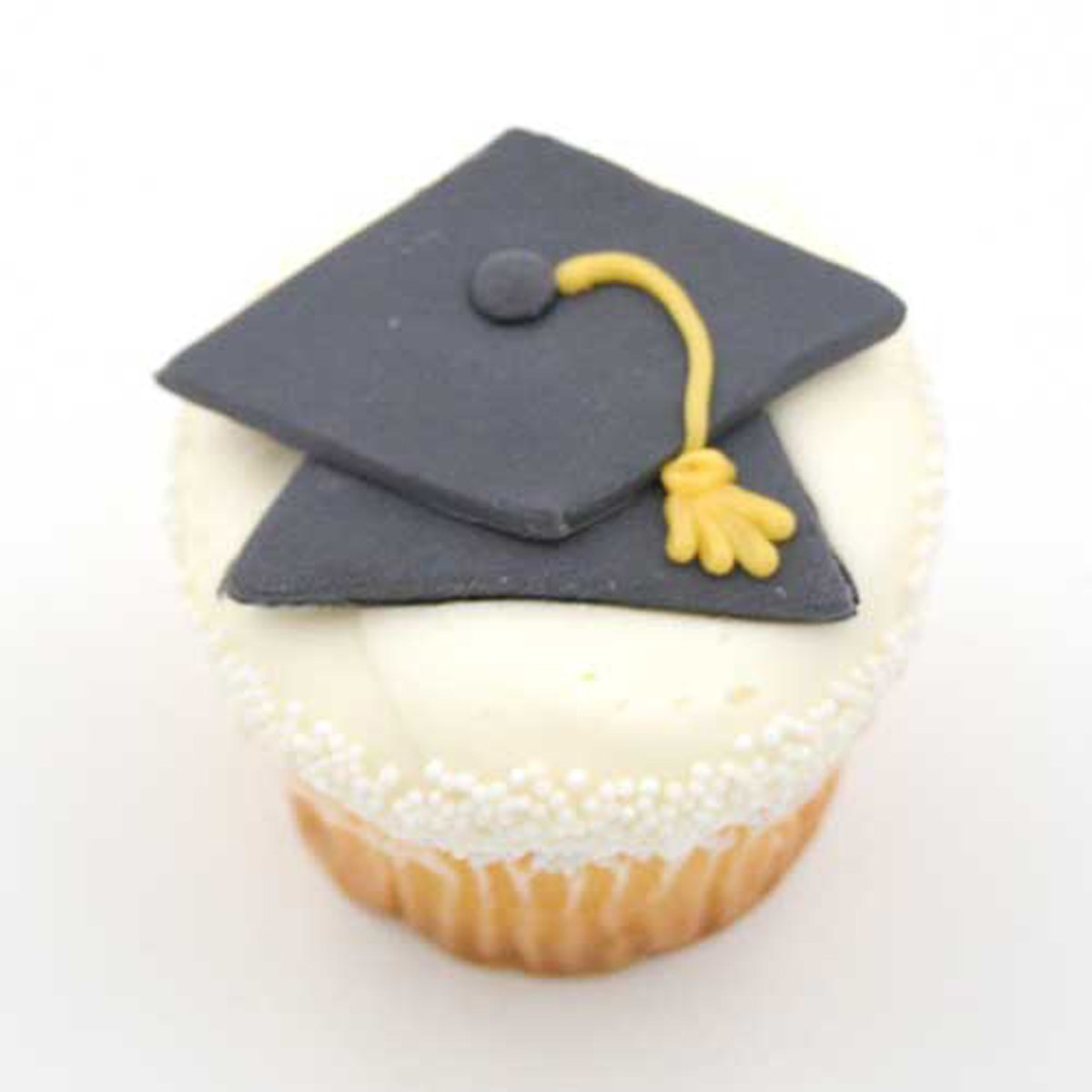 Fondant Grad Cap Medium Cupcake Local Deerfield's Bakery Decorated ...