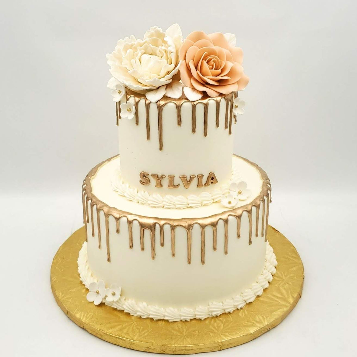 Gold Drip Tiered – Deerfields Bakery