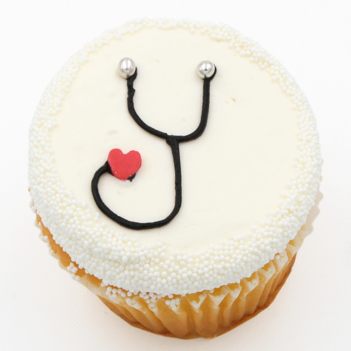 Large Cupcake: Stethoscope – Deerfields Bakery