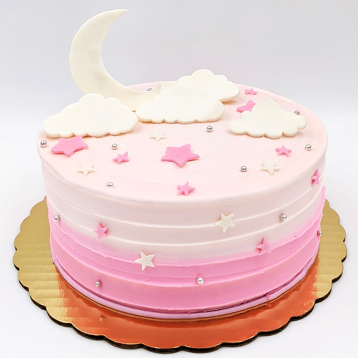 Moon and Stars Pink Local Deerfield's Bakery Quick Order Custom Cakes ...