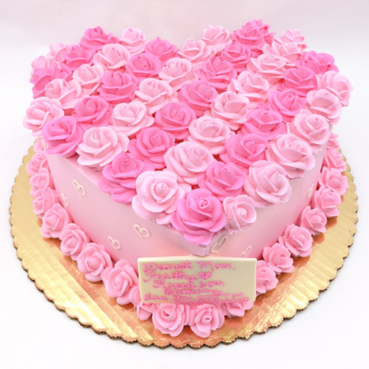 Rose Filled Heart Local Deerfield's Bakery Party roses flowers love ...