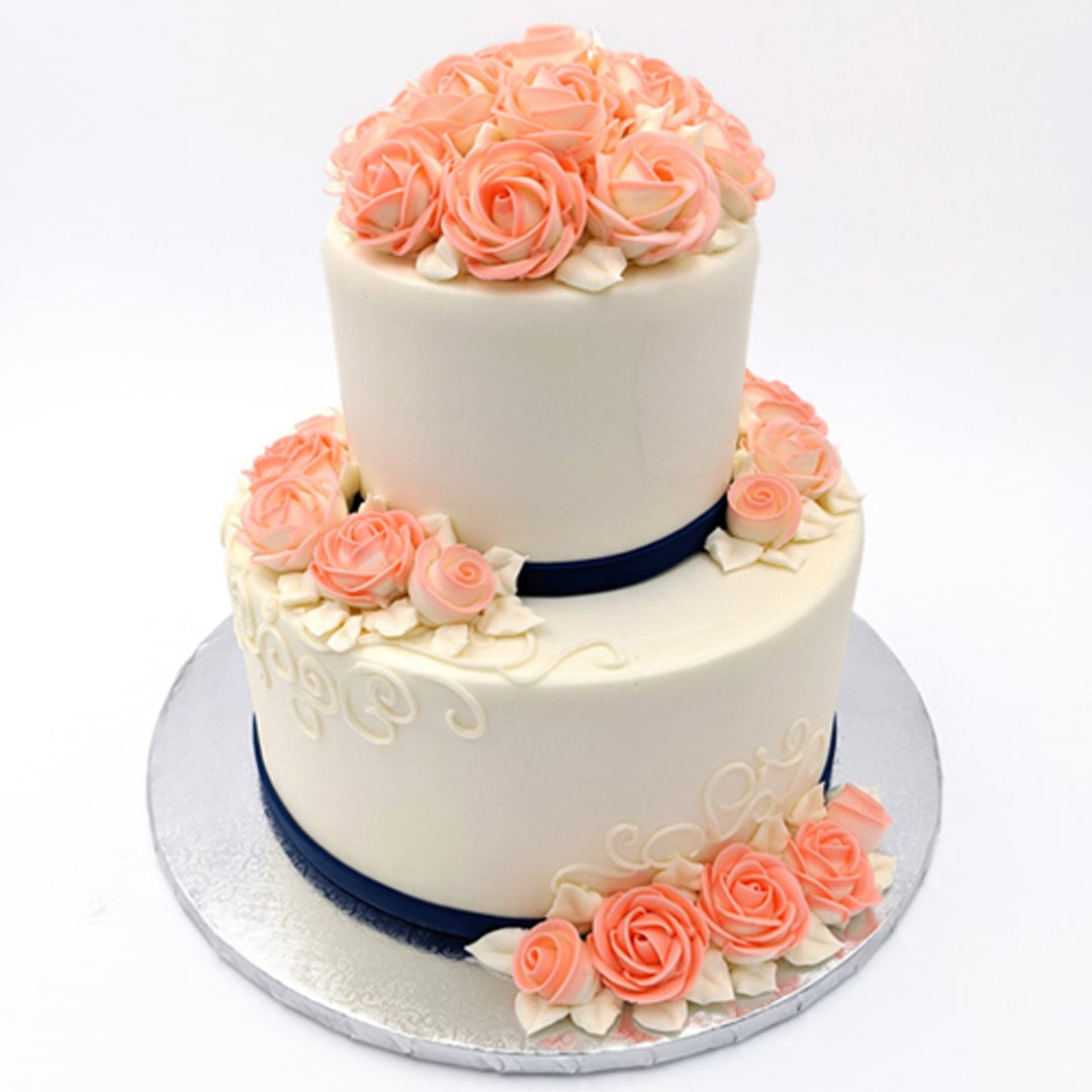 Peaches And Cream Wedding Cake First Naked Wedding Cake I Ever Made.